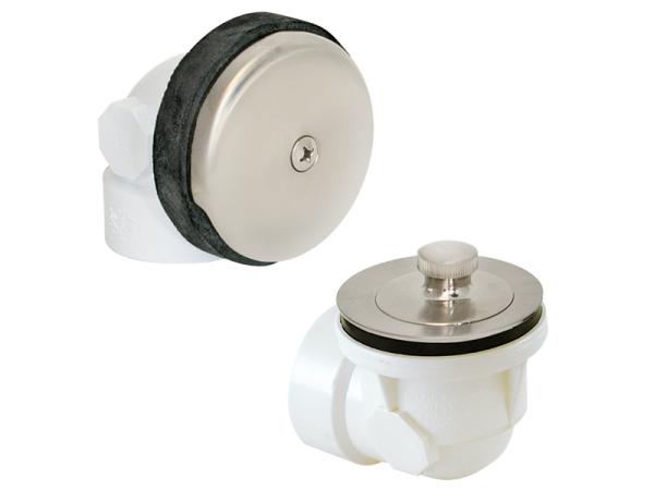 Lift-N-Lock PVC One-Hole Decorative Half Bath Tub Drain Kit | EZ-Flo